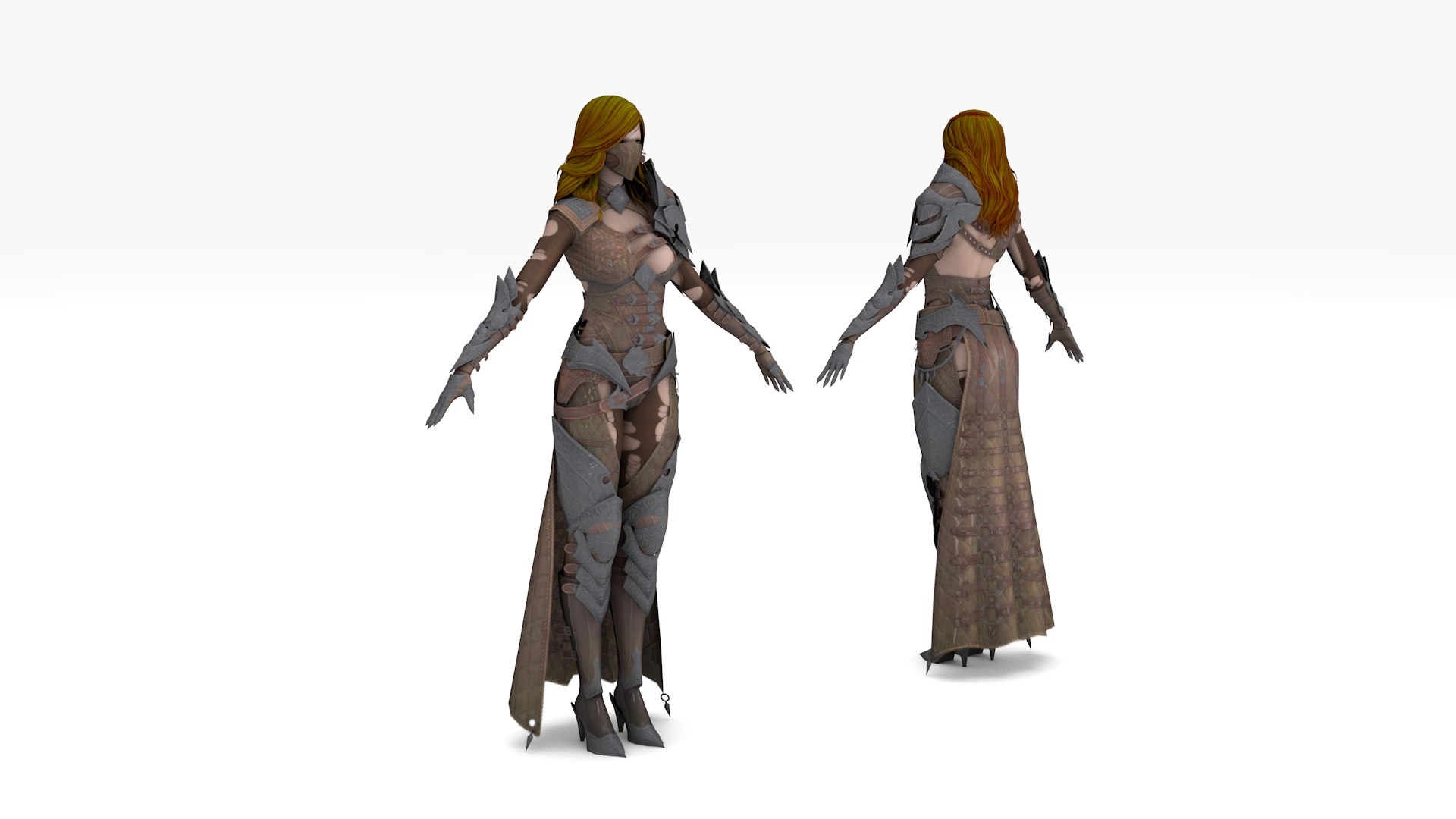Knight Woman V8 3D Model - TurboSquid 1893194