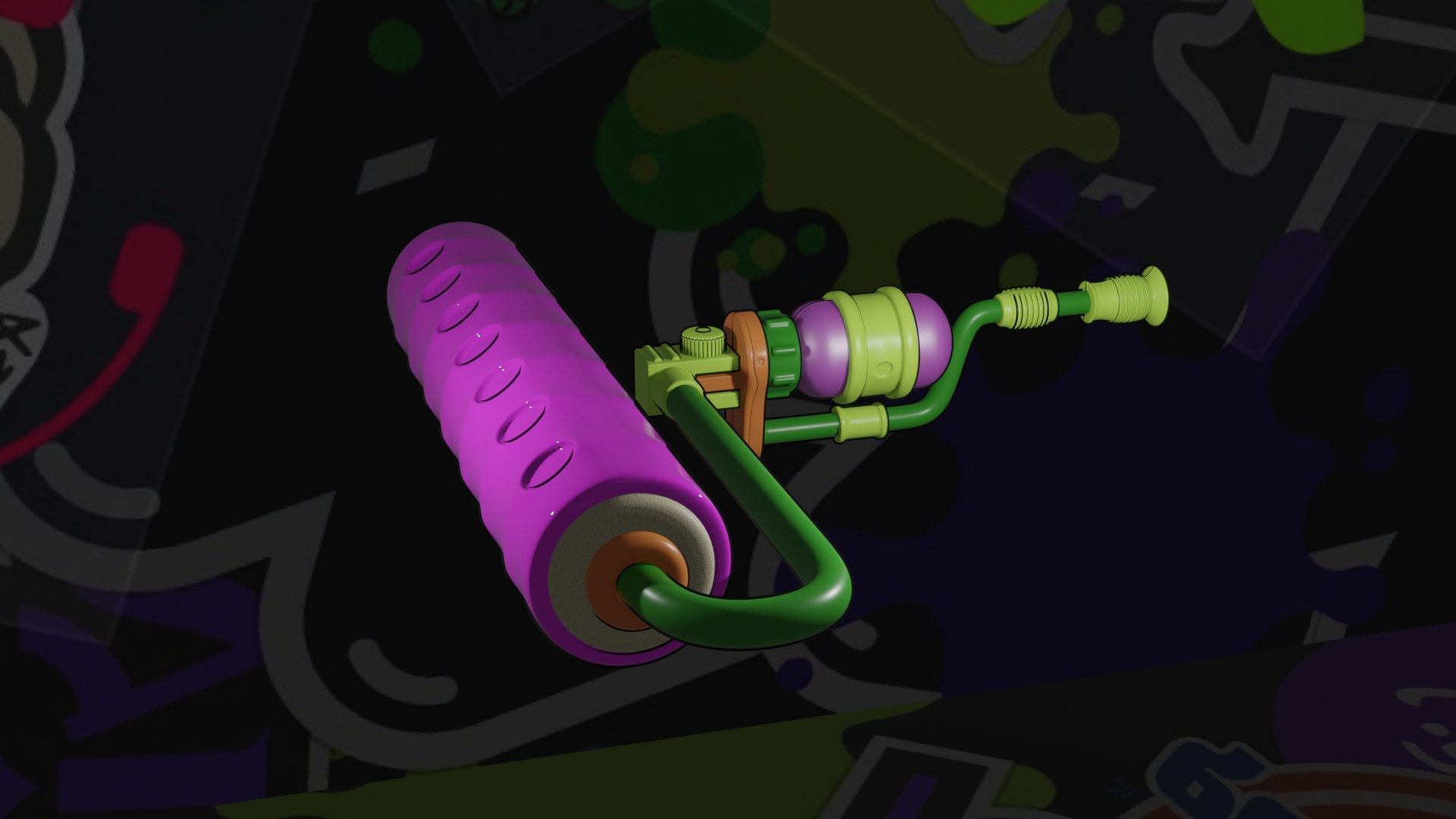 3D Splatoon Roller - TurboSquid 1751037
