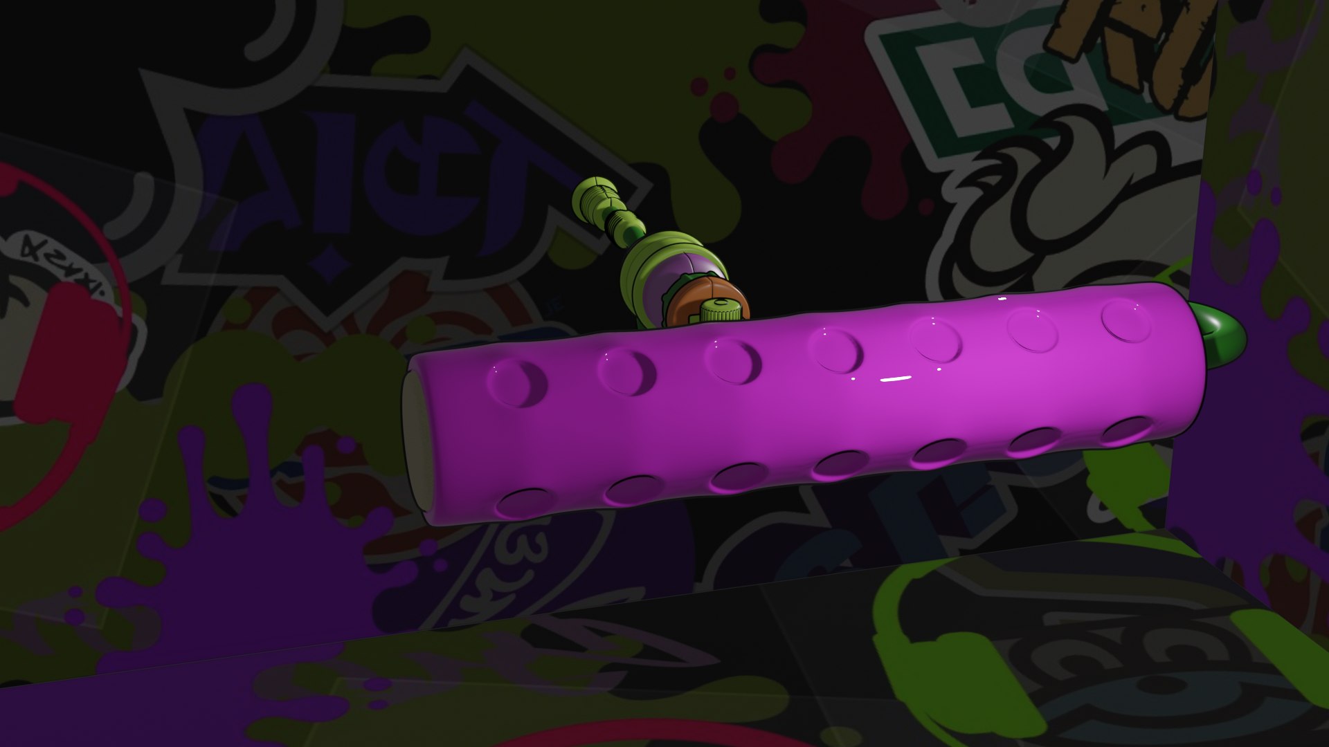 3D Splatoon Roller - TurboSquid 1751037