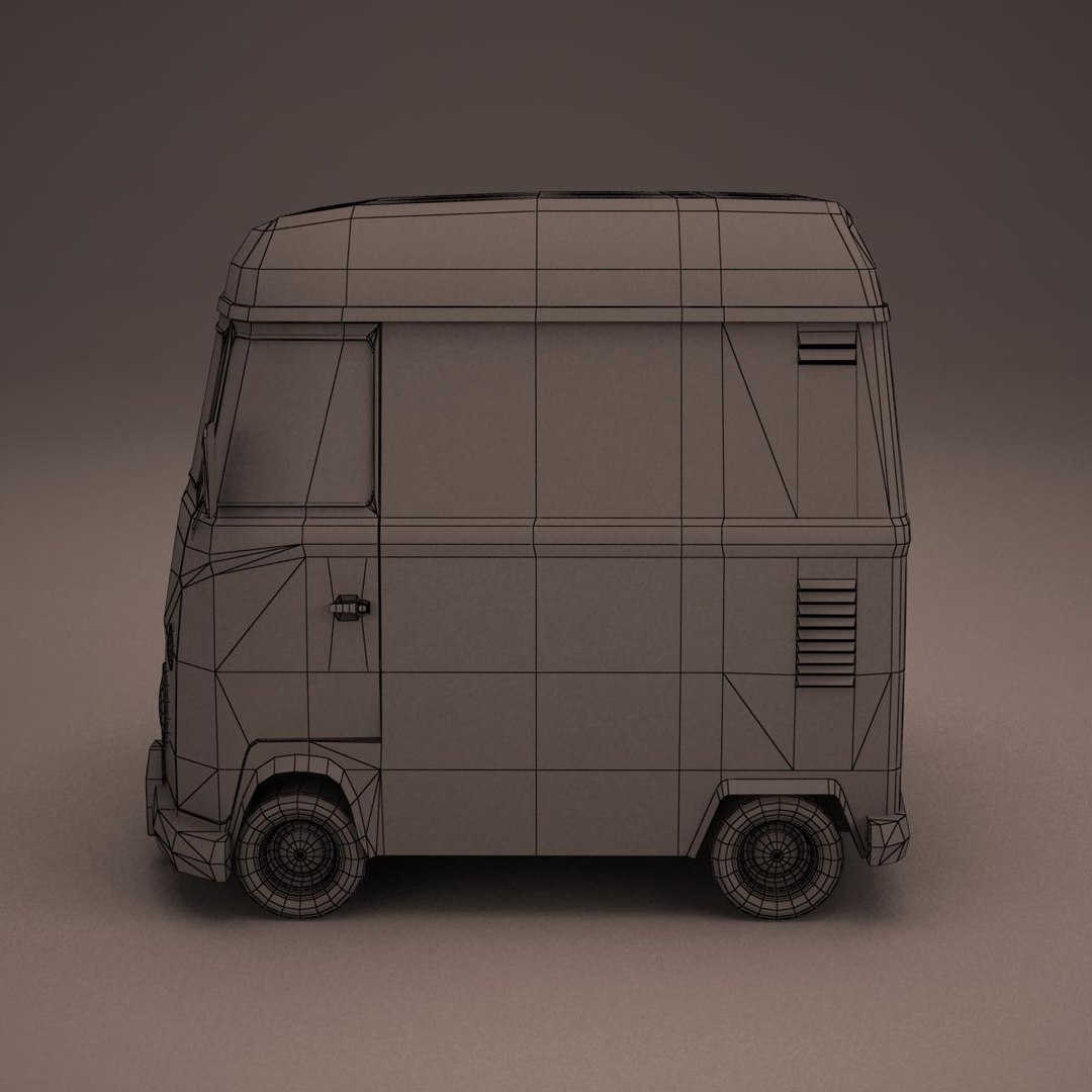 Cartoon Van 3d Model