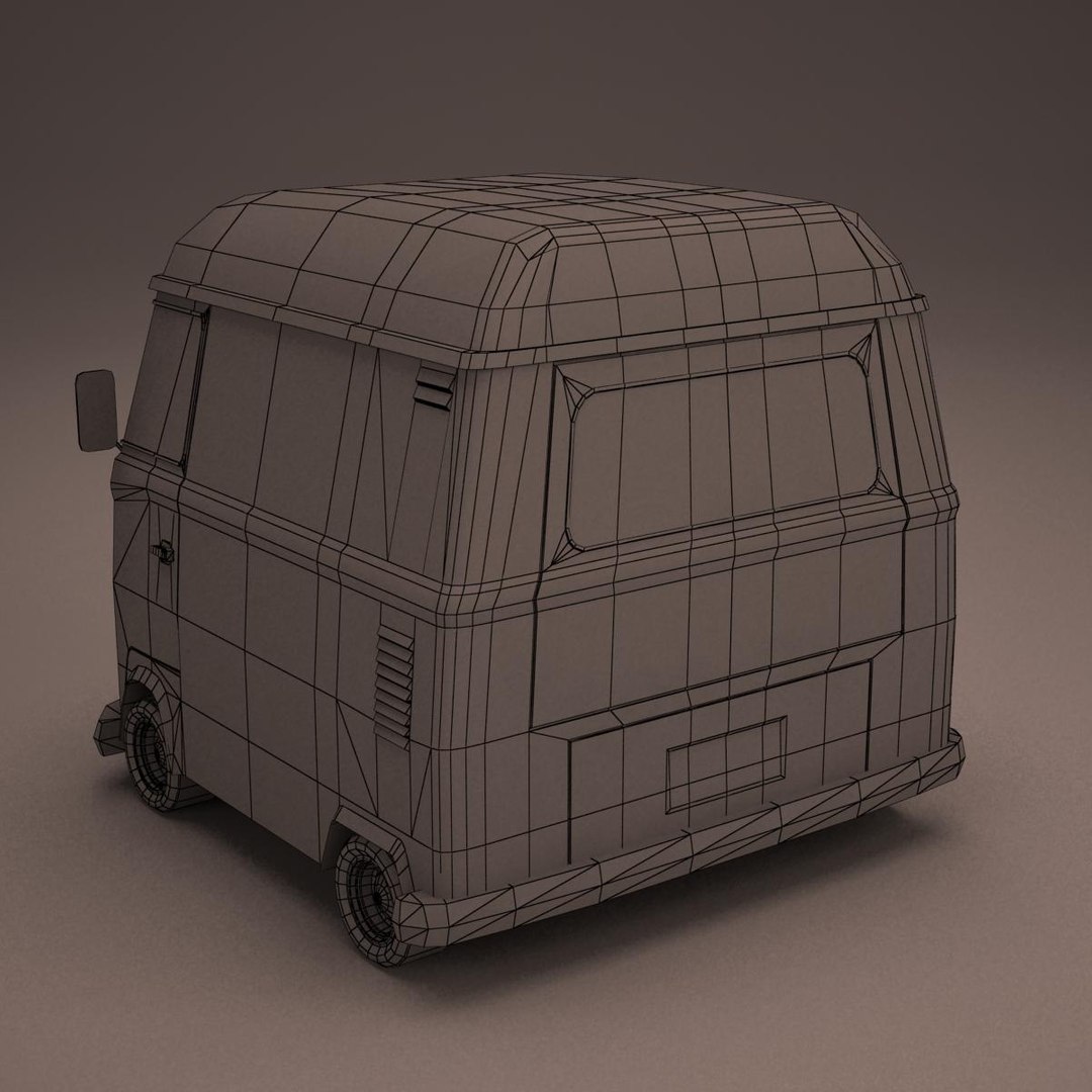 Cartoon Van 3d Model