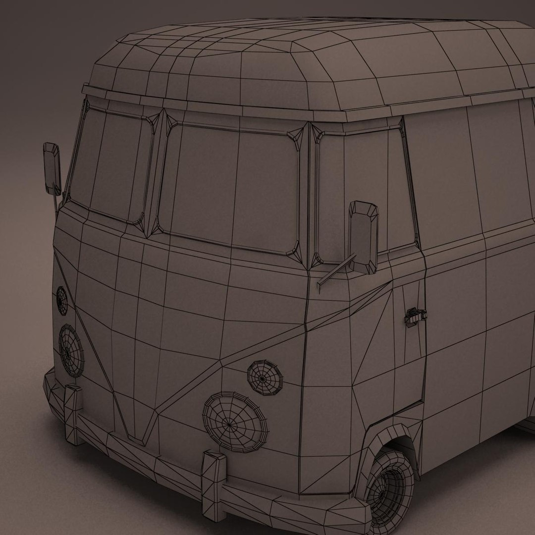 Cartoon Van 3d Model