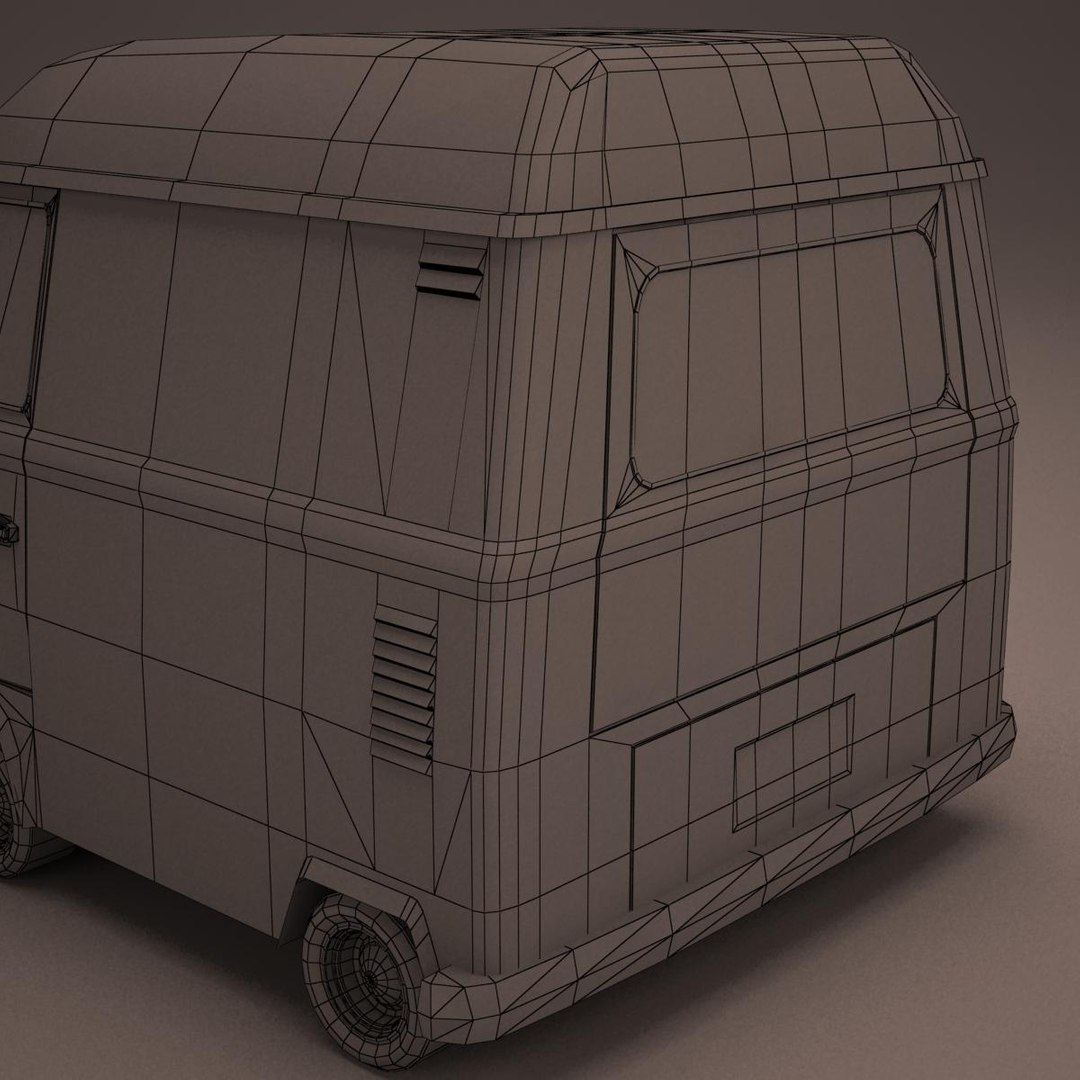 Cartoon Van 3d Model