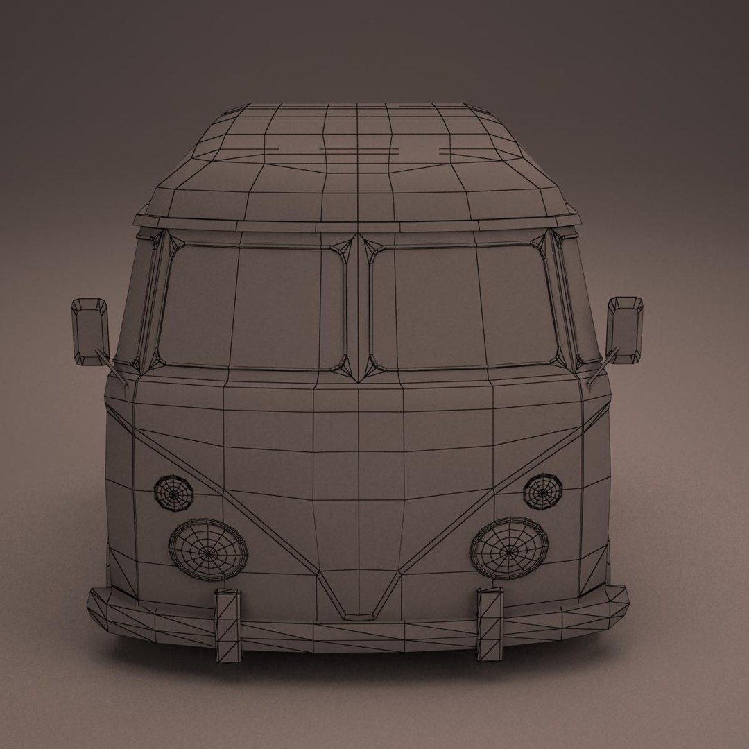 Cartoon Van 3d Model