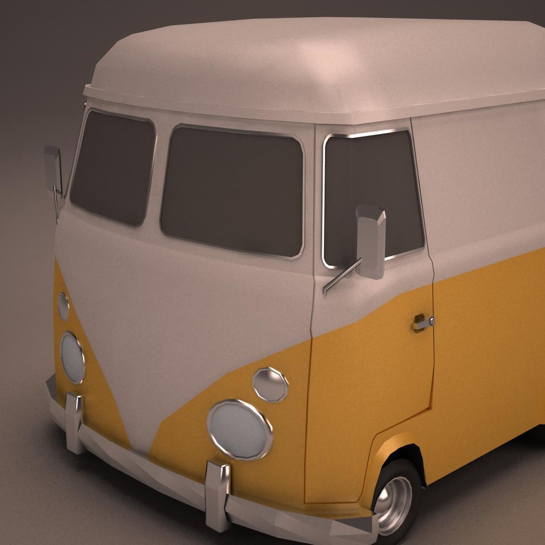Cartoon Van 3d Model
