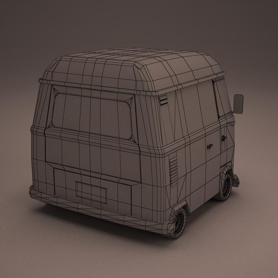 Cartoon Van 3d Model