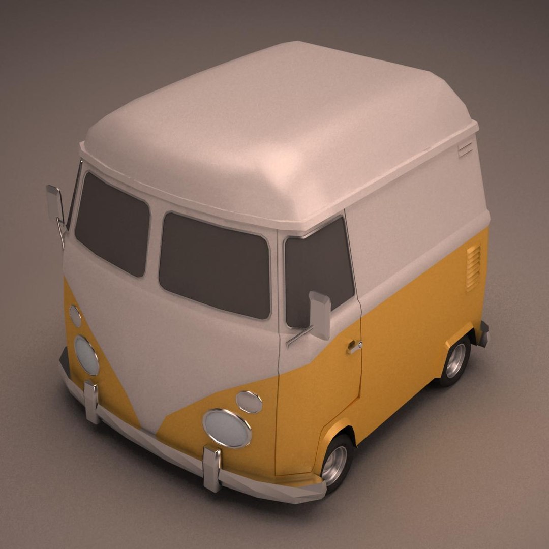 Cartoon Van 3d Model