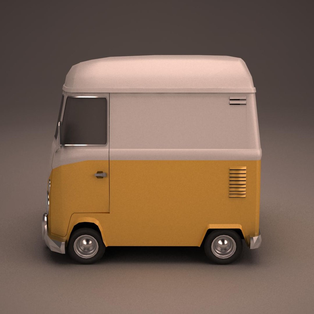 Cartoon Van 3d Model