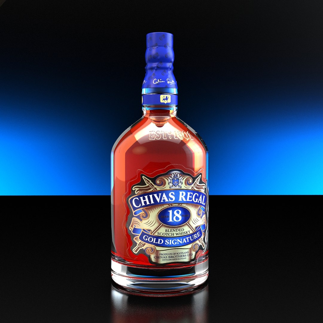 Chivas Regal 18 Packaging 3d Max