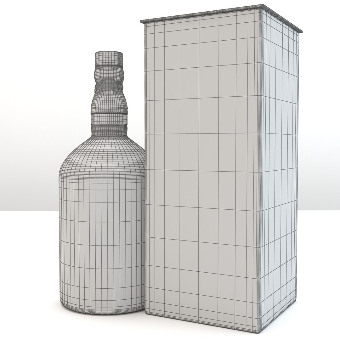 chivas regal 18 packaging 3d max