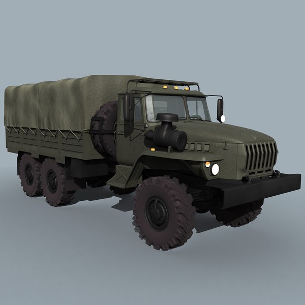 russian long hood truck 3d 3ds