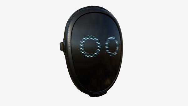 3D модель LED Screen Mask - A05 Rounded Eyes - Character Design ...