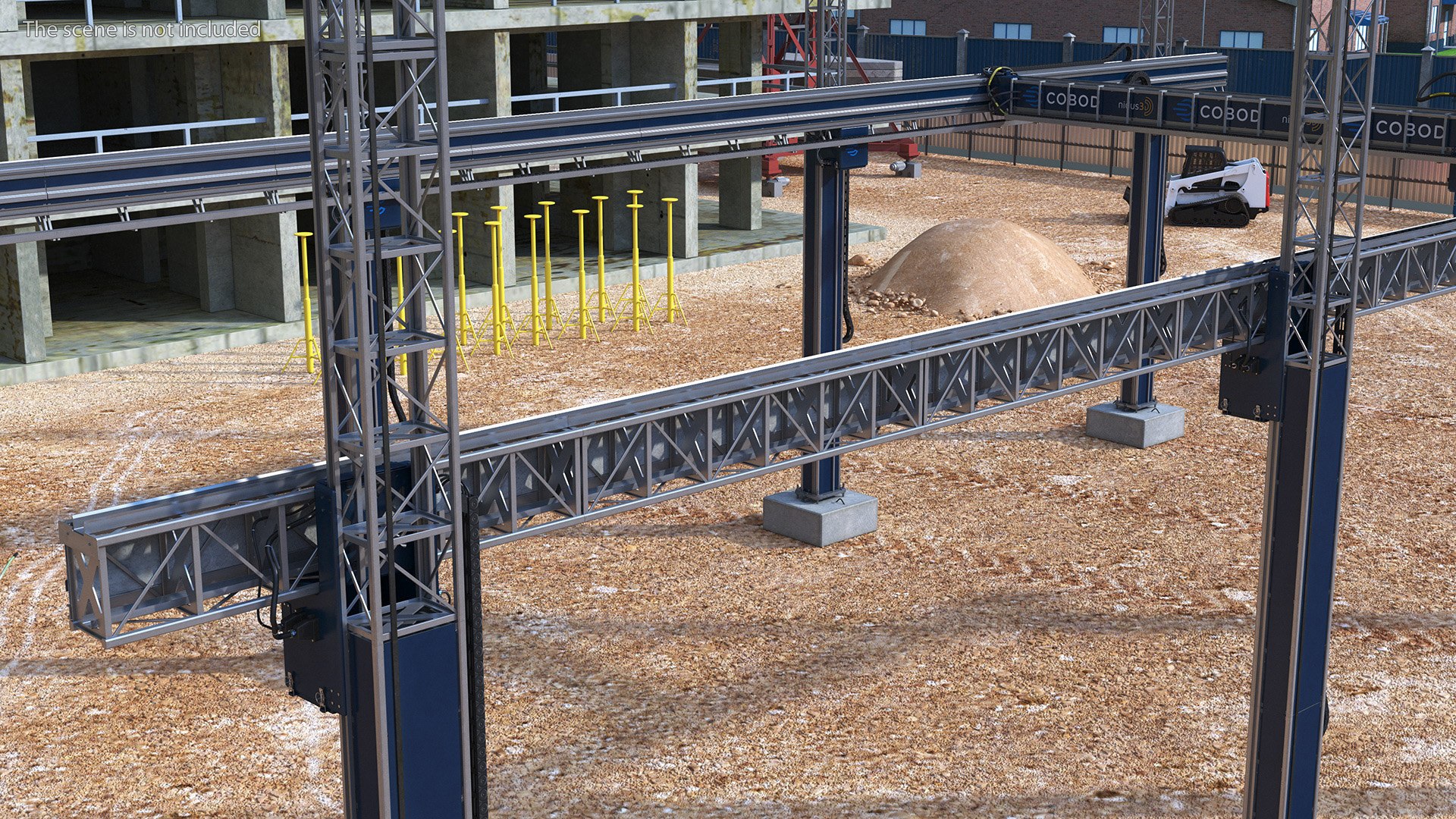 Cobod Bod2 House Construction 3D Printer Rigged 3D - TurboSquid 2206792