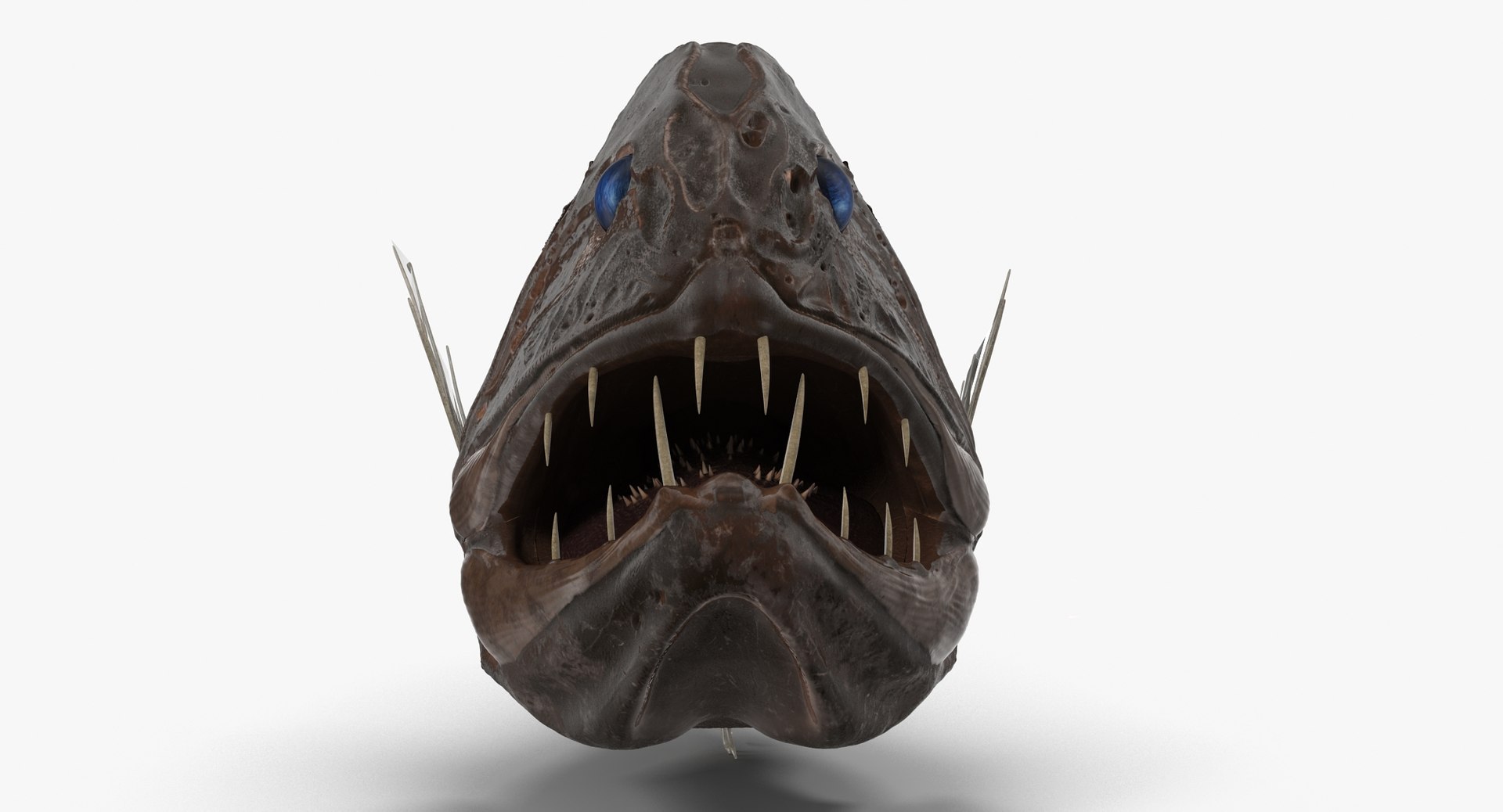 fangtooth fish dark 3d obj