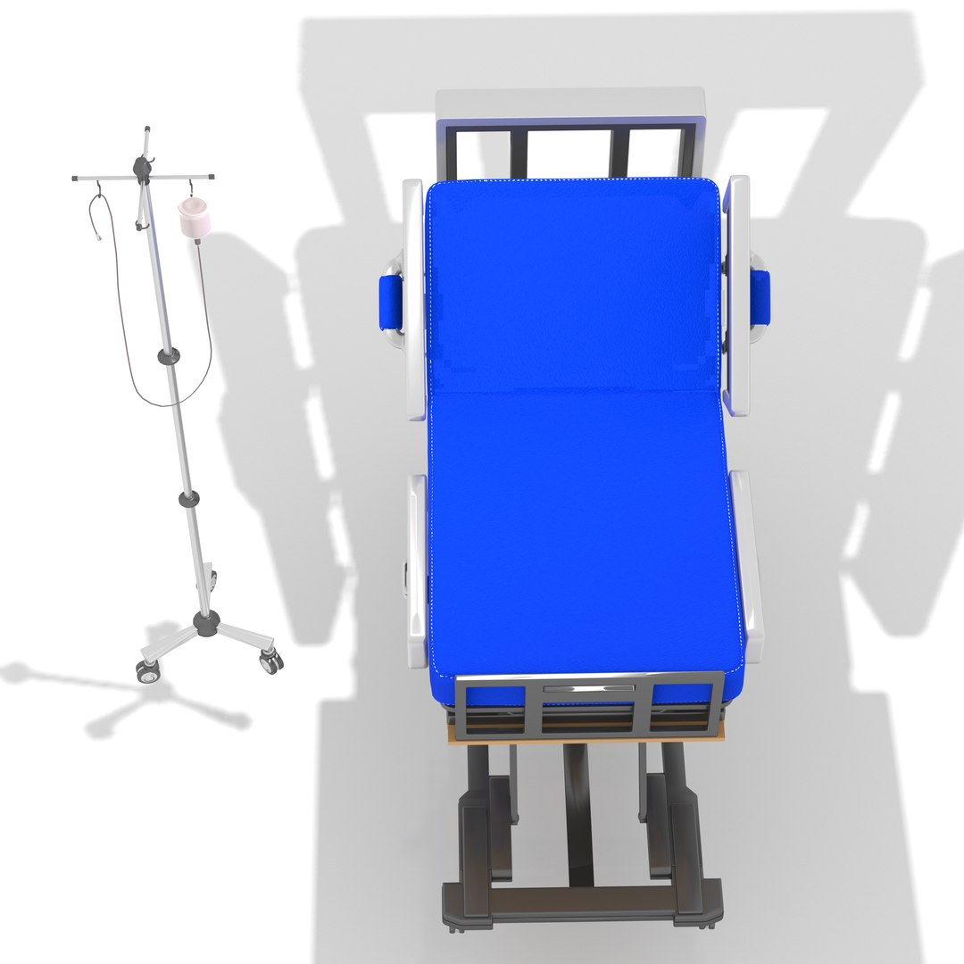 Hospital Iv Drop Stand 3D Model - TurboSquid 1427286