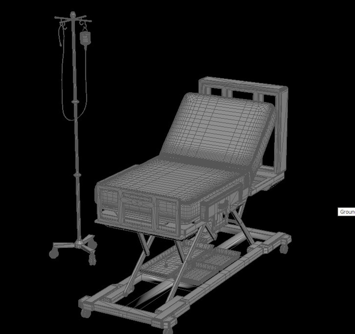 Hospital Iv Drop Stand 3D Model - TurboSquid 1427286