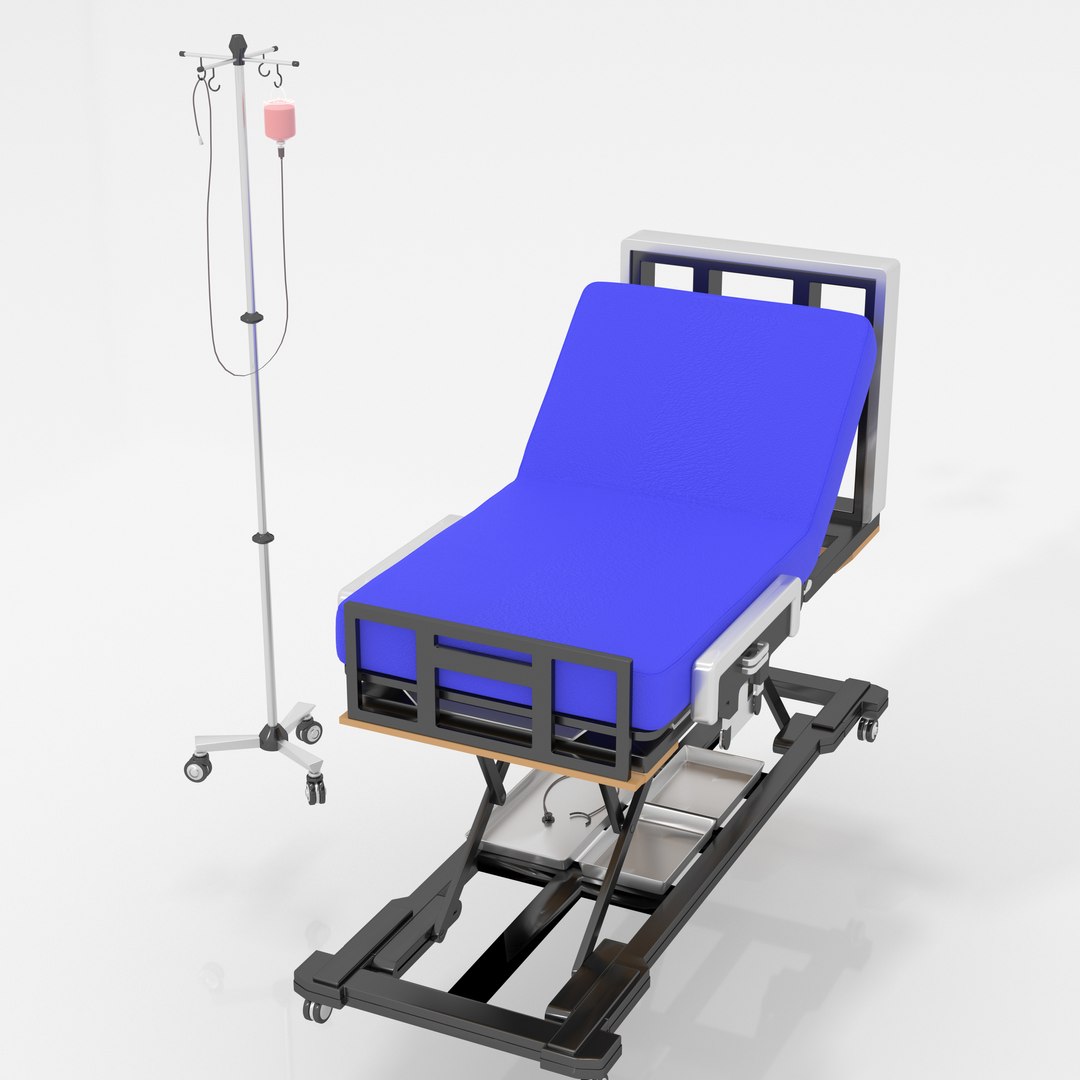 Hospital Iv Drop Stand 3D Model - TurboSquid 1427286