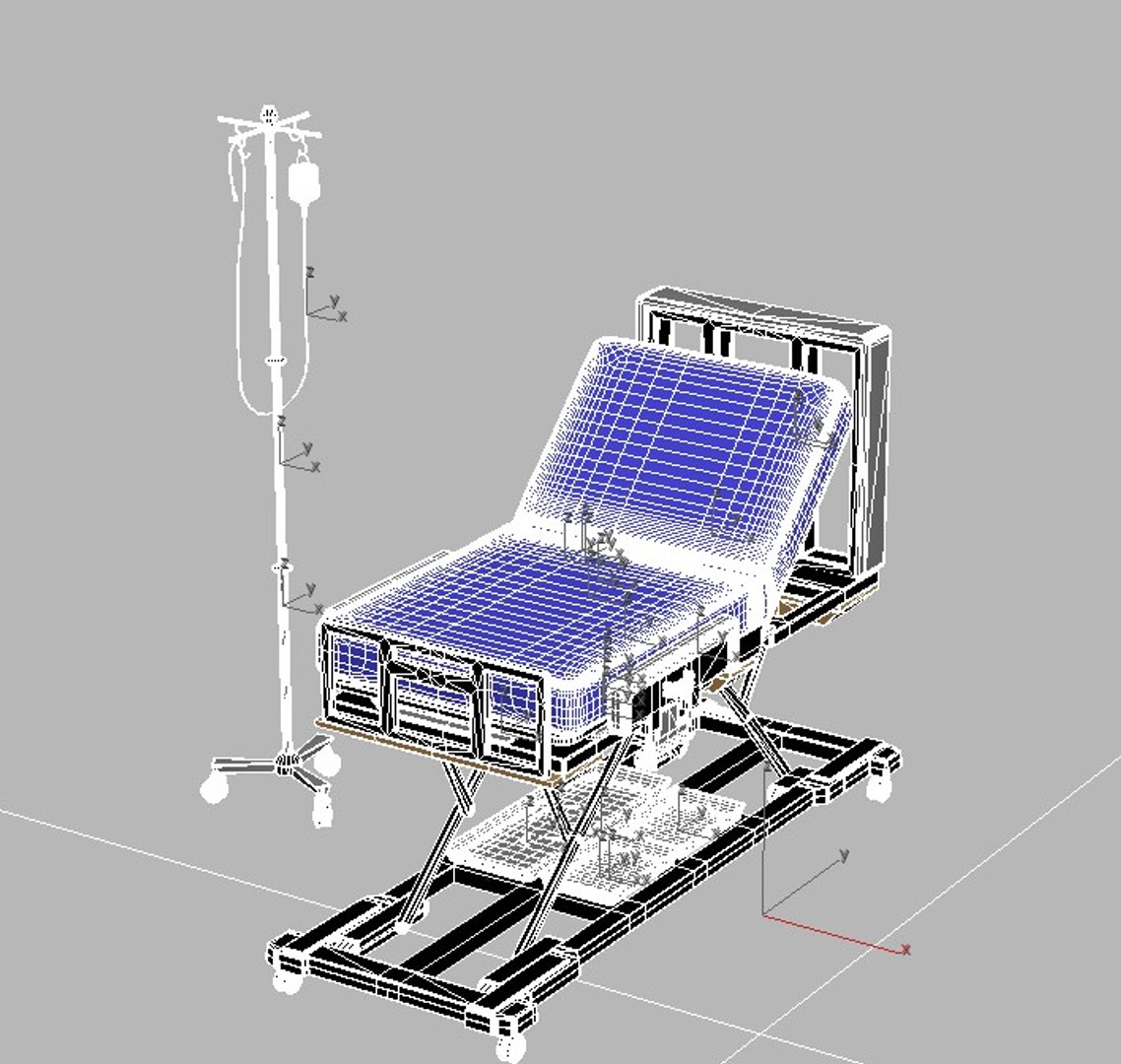 Hospital Iv Drop Stand 3D Model - TurboSquid 1427286