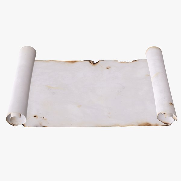 Scroll paper roll 3D model - TurboSquid 1658070