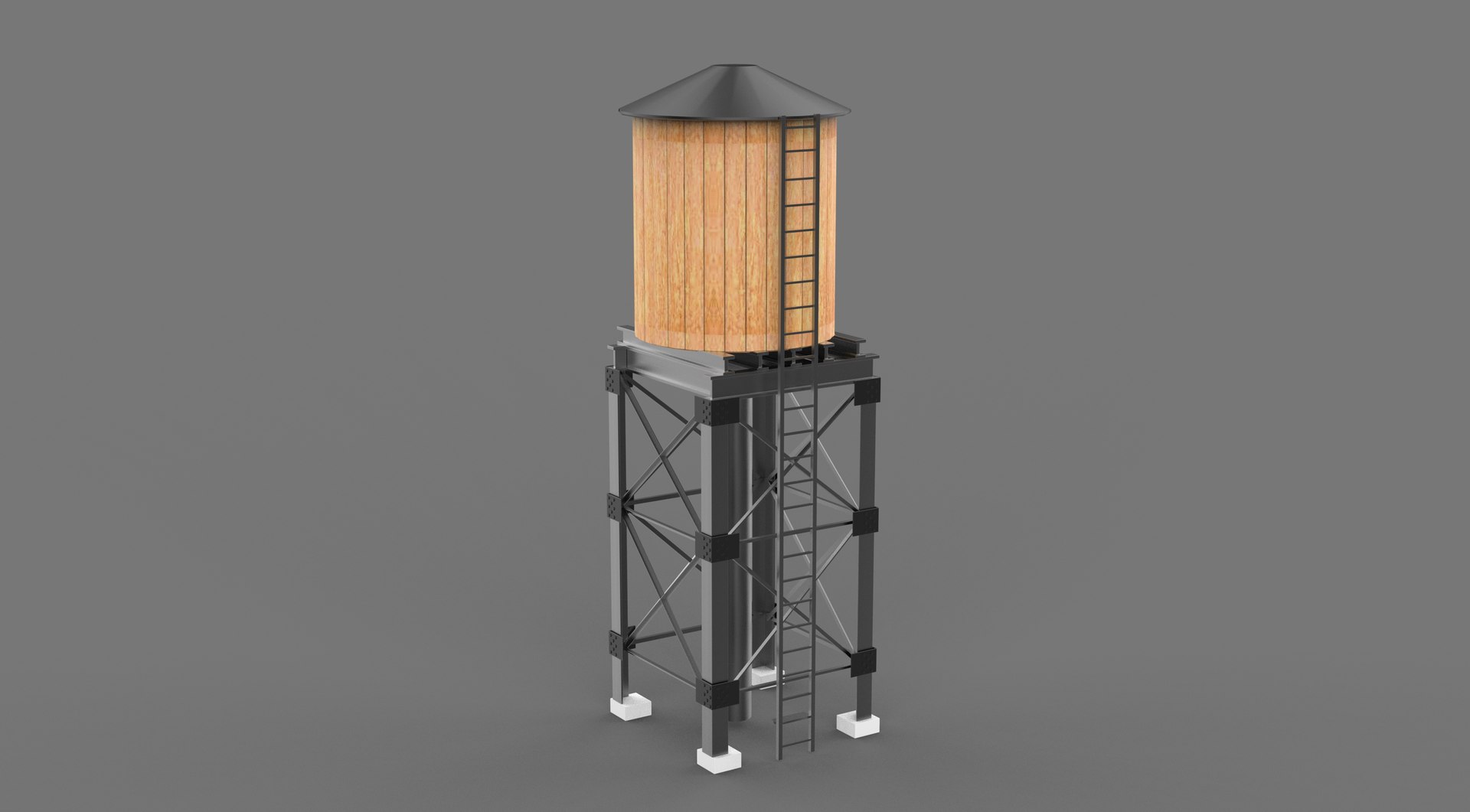 3D Model Water Tower 3D Model - TurboSquid 2360488