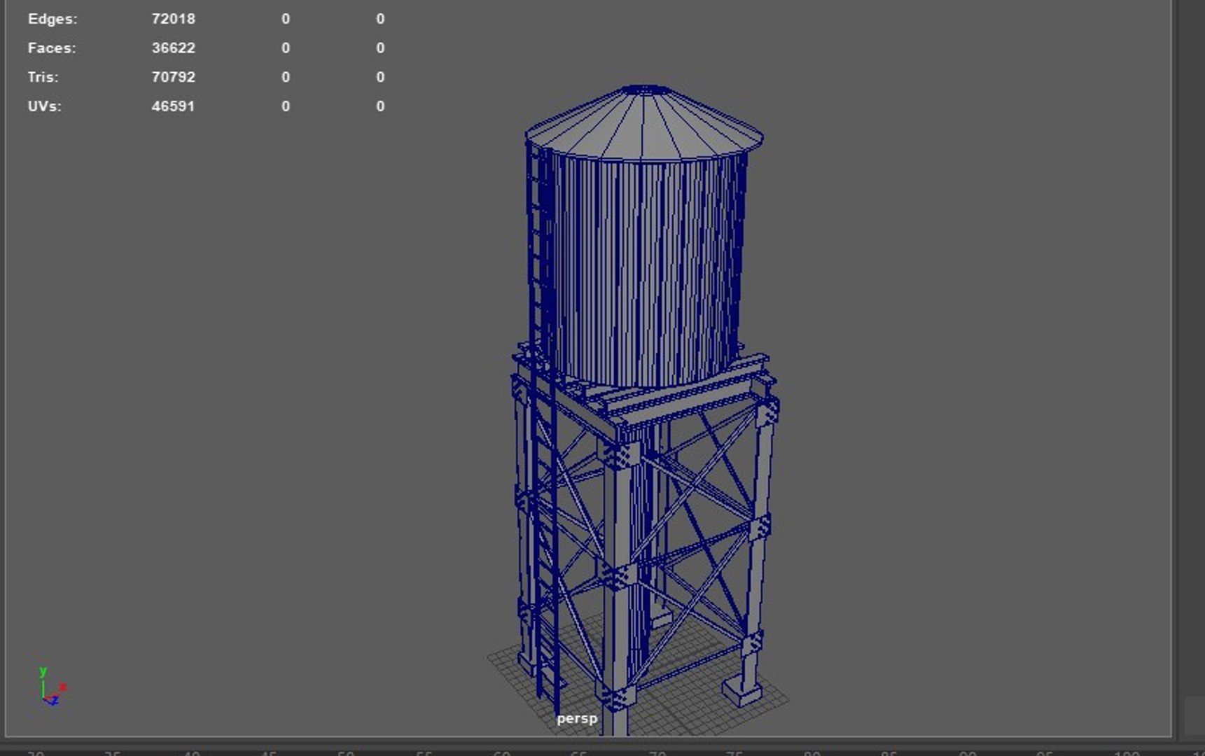 3D Model Water Tower 3D Model - TurboSquid 2360488