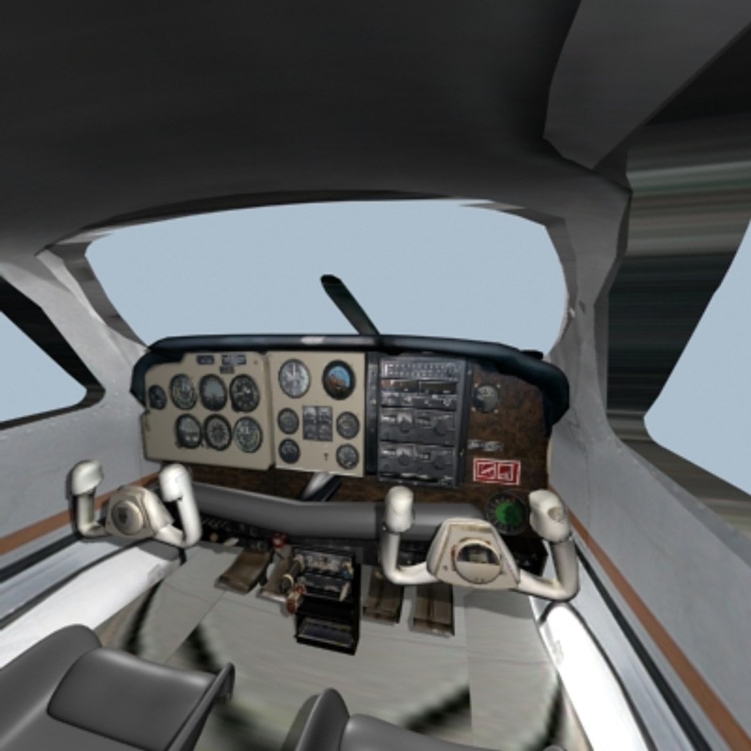 3d Beechcraft Bonanza Cockpit