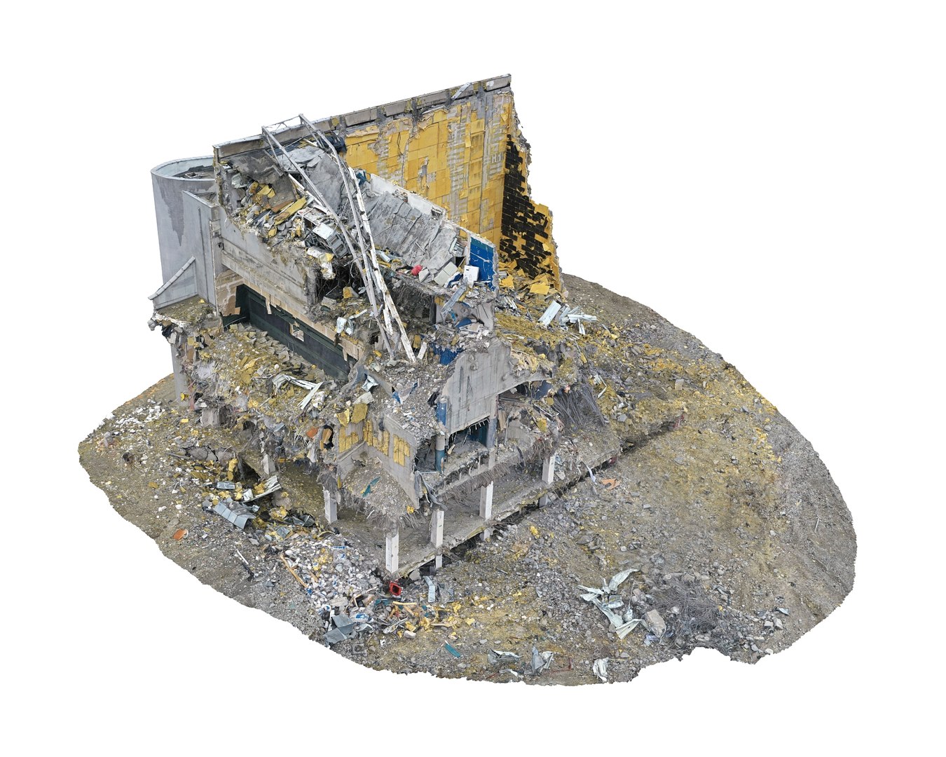 3D Demolished Building Ultra HD 16K 21 - TurboSquid 2040597