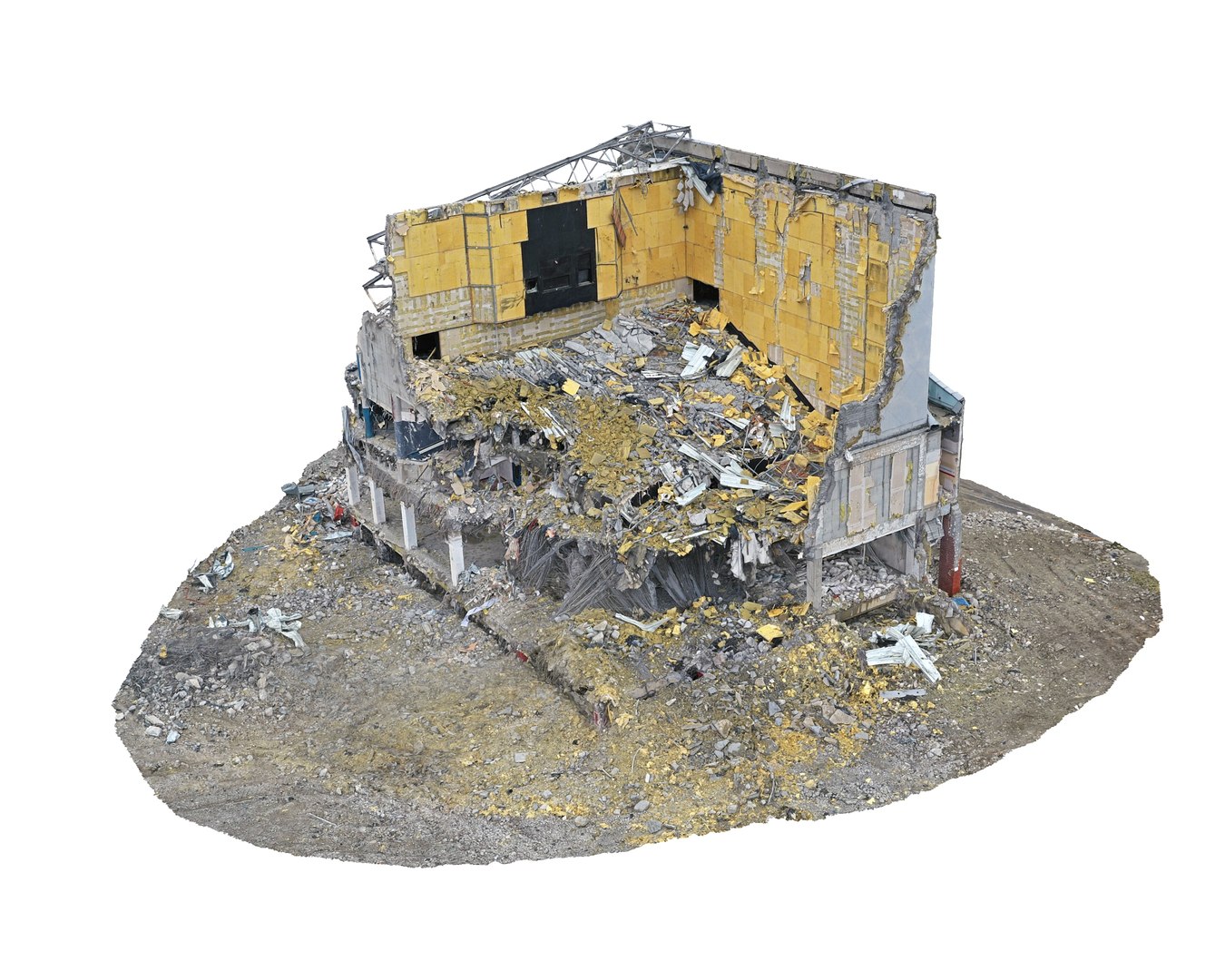 3D Demolished Building Ultra HD 16K 21 - TurboSquid 2040597