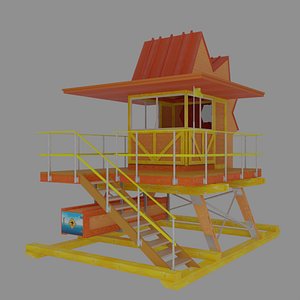 Lifeguard Station 3D Models for Download | TurboSquid