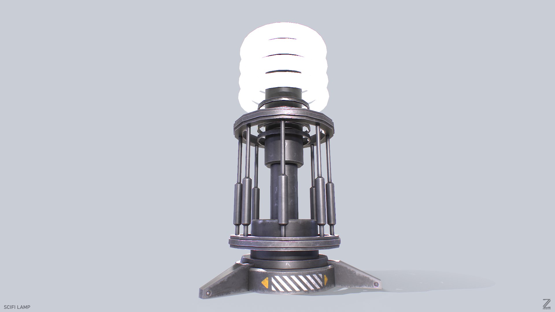 Sci Fi Lamp Collection 3D Model - TurboSquid 2224824