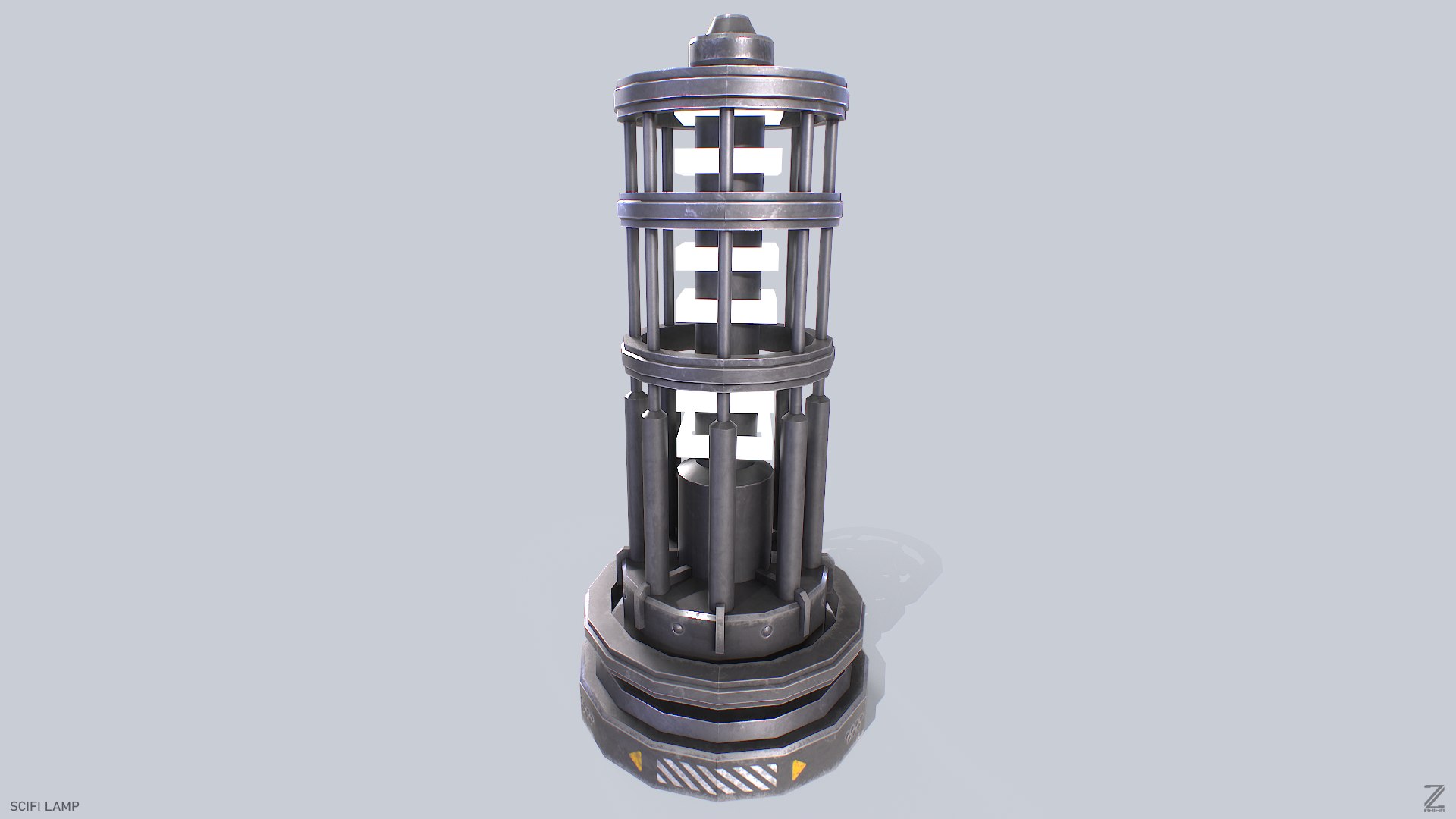 Sci Fi Lamp Collection 3D Model - TurboSquid 2224824