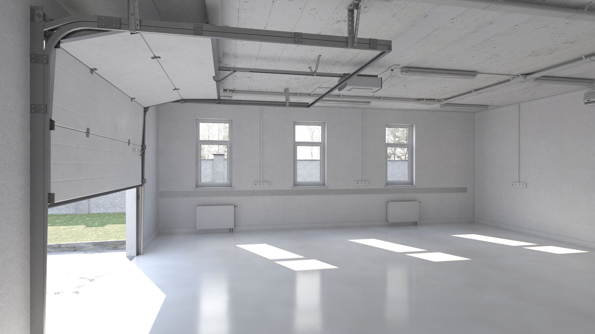 Home Garage Base Interior 1 Vray 3D Model - TurboSquid 2118927