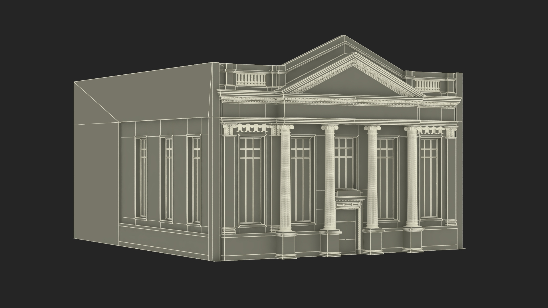 Classical Building Model - TurboSquid 2324010