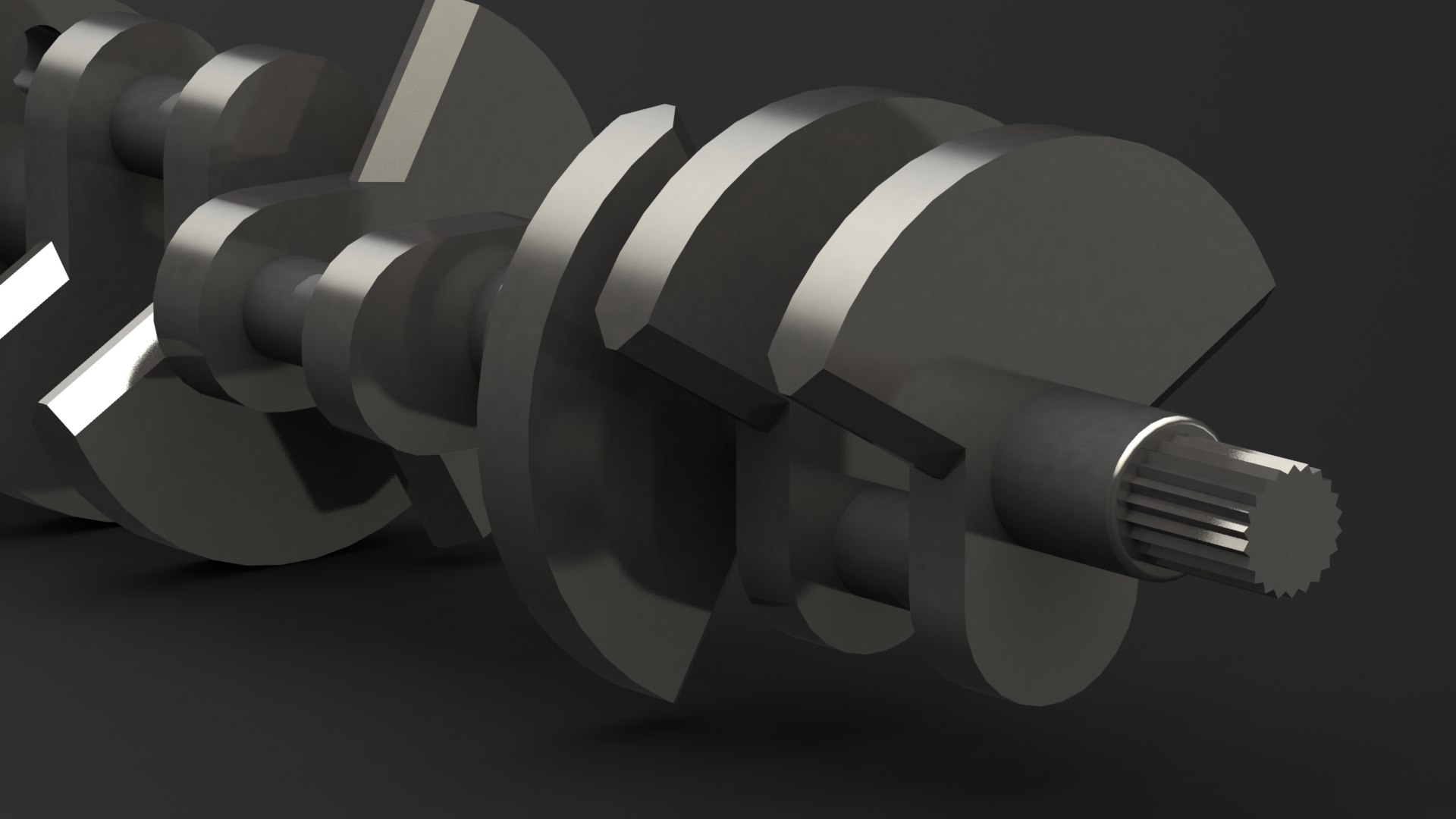 Crankshaft 3D model - TurboSquid 2146315