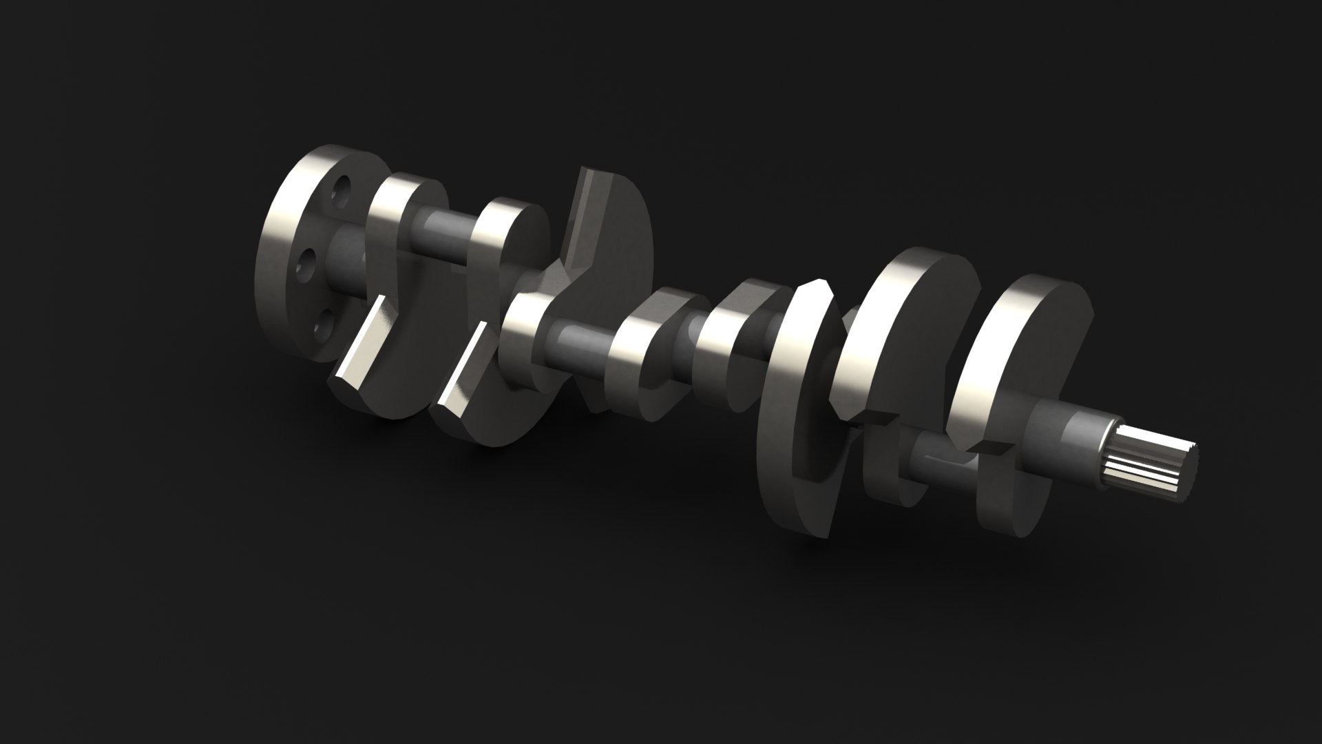 Crankshaft 3D model - TurboSquid 2146315