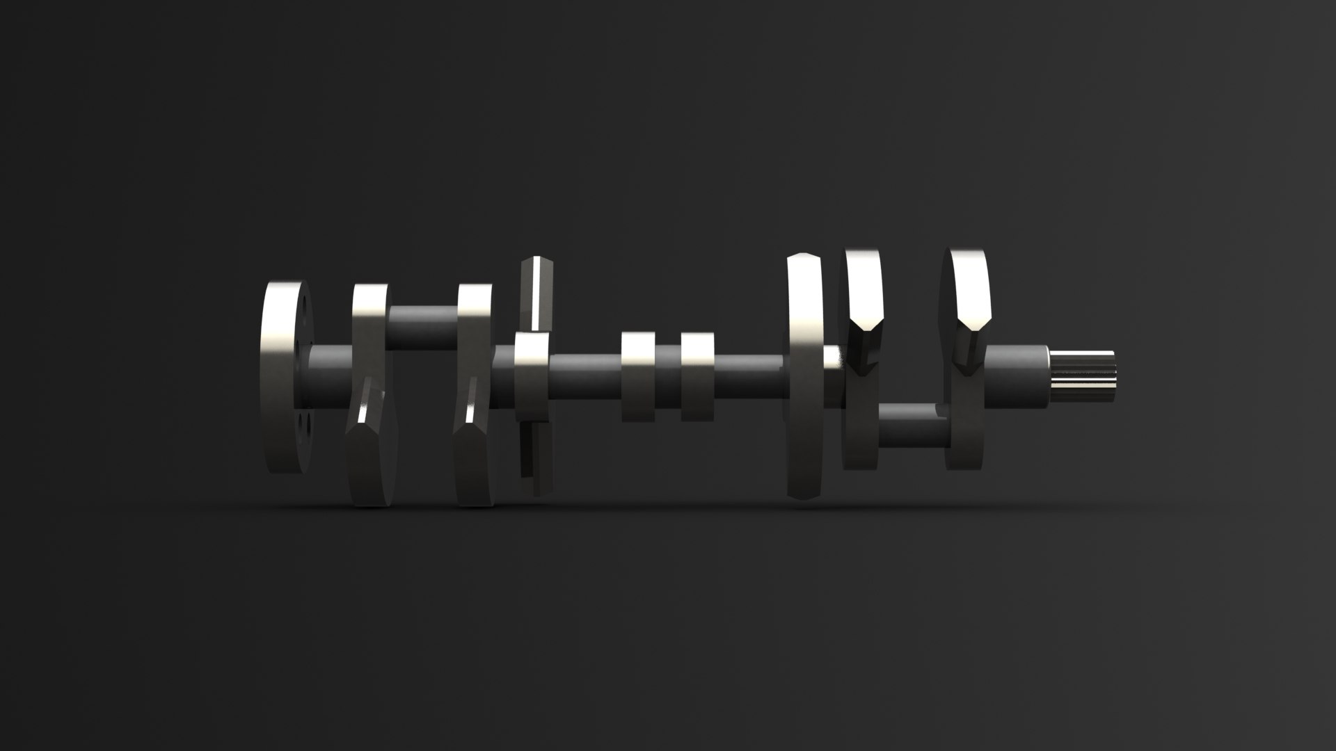 Crankshaft 3D model - TurboSquid 2146315