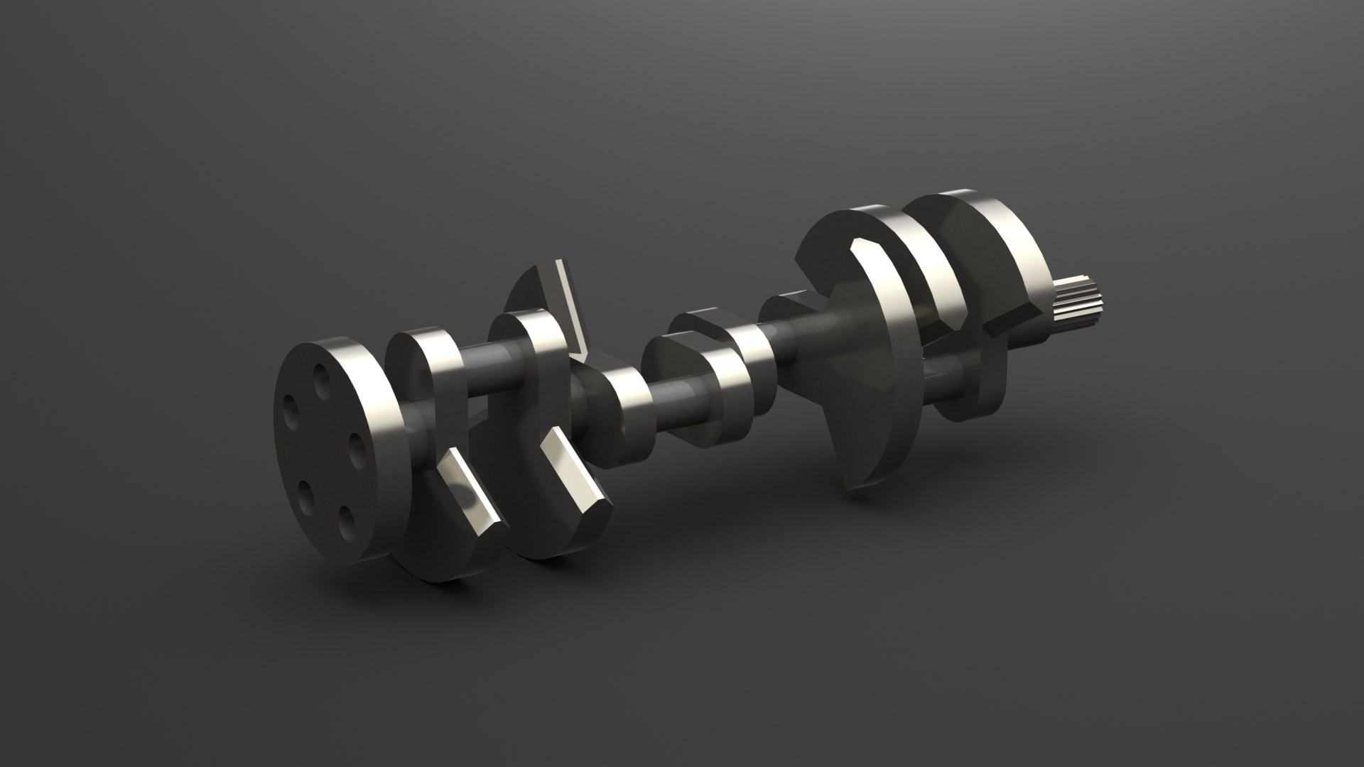 Crankshaft 3D model - TurboSquid 2146315
