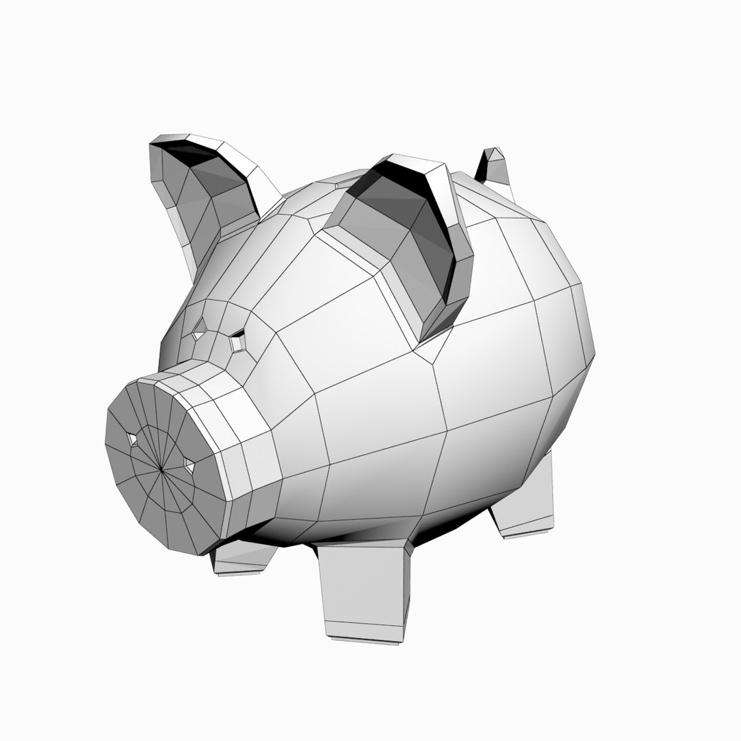 Pig Money Bank 3d Model