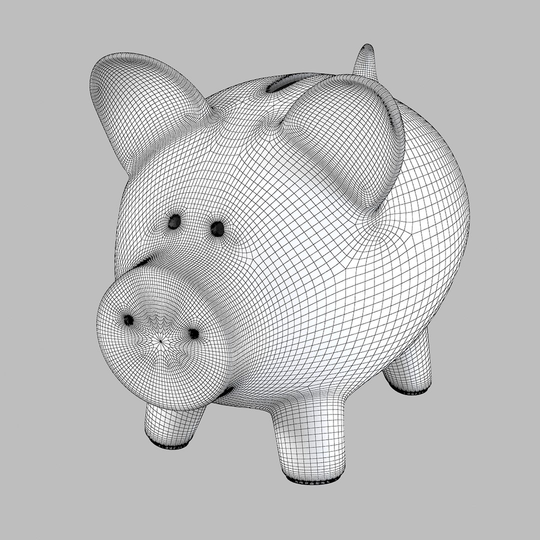 Pig Money Bank 3d Model