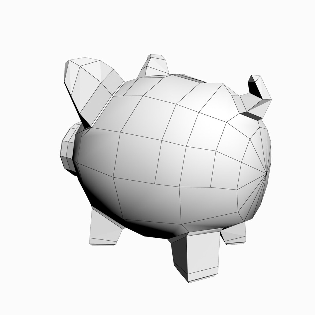 Pig Money Bank 3d Model