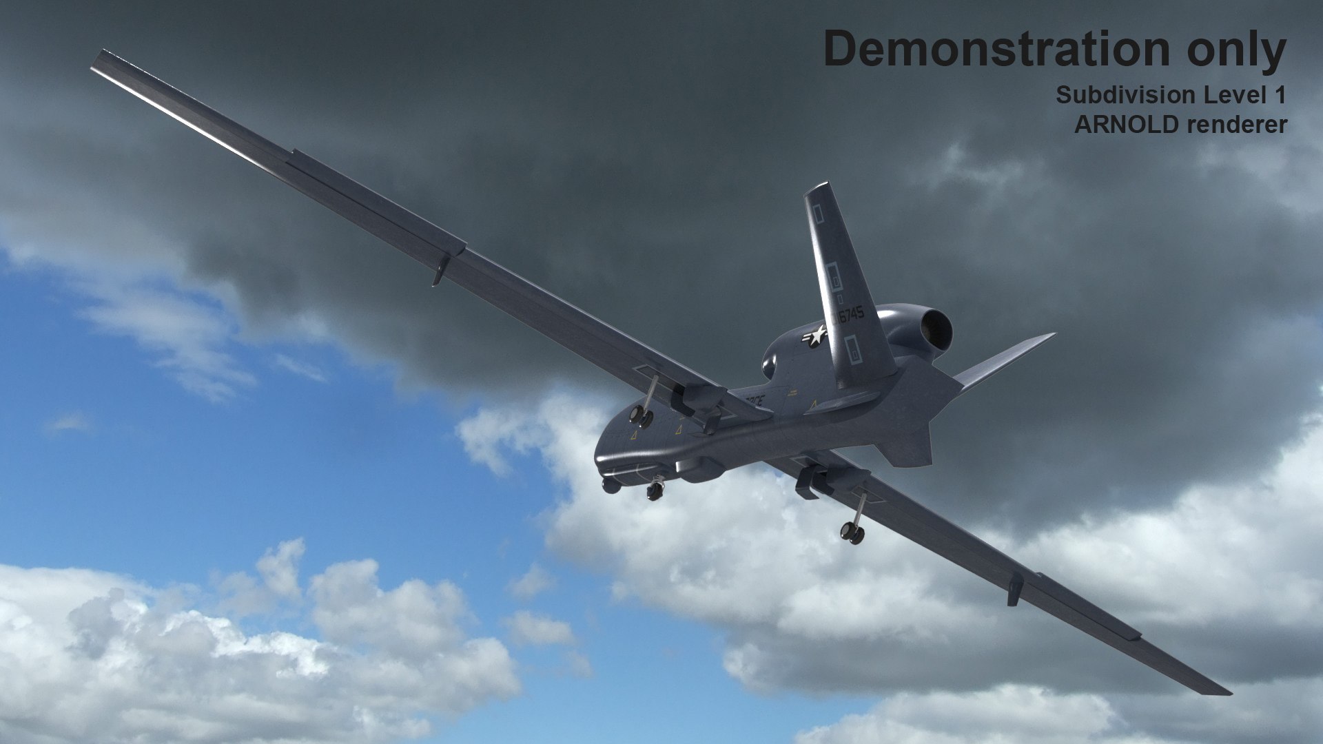 RQ-4 Global Hawk UAV 3D Model - TurboSquid 1983154