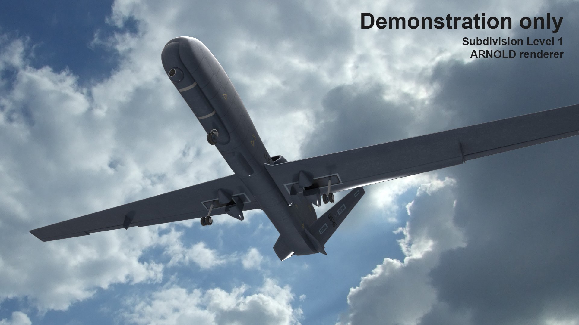 RQ-4 Global Hawk UAV 3D Model - TurboSquid 1983154