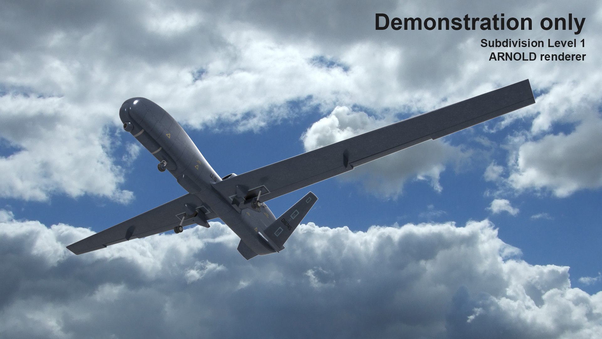 RQ-4 Global Hawk UAV 3D Model - TurboSquid 1983154