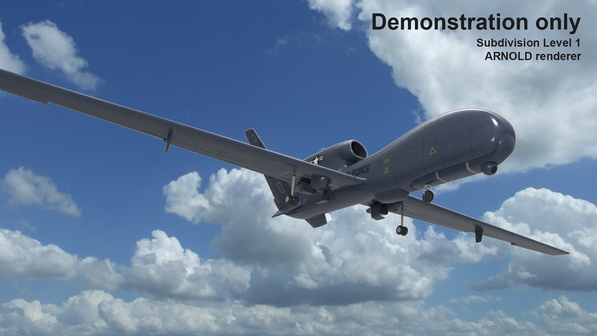 RQ-4 Global Hawk UAV 3D Model - TurboSquid 1983154