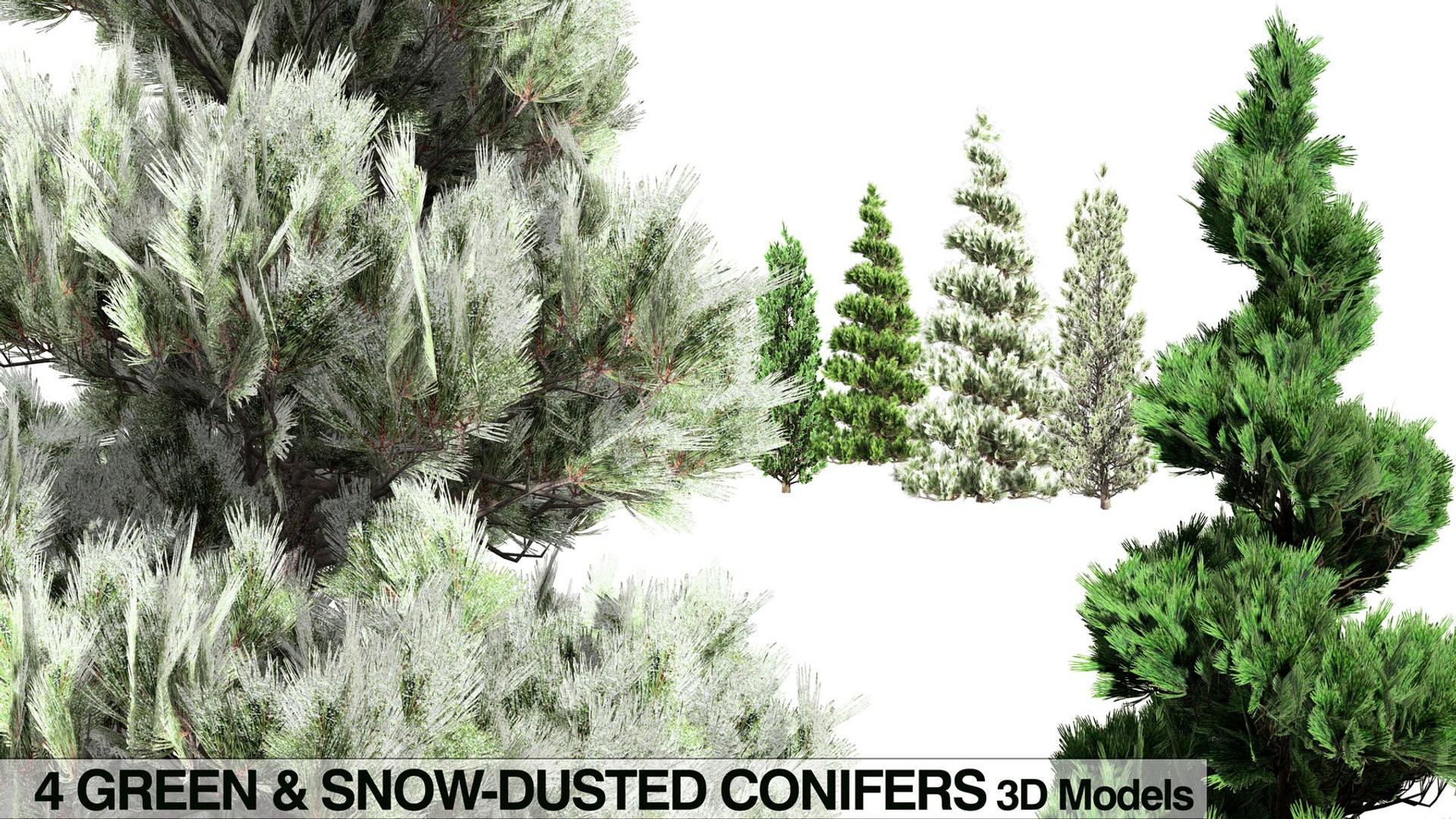 3D Optimized Medium-poly 3D Tree Collection 65 Assets - TurboSquid 2271753