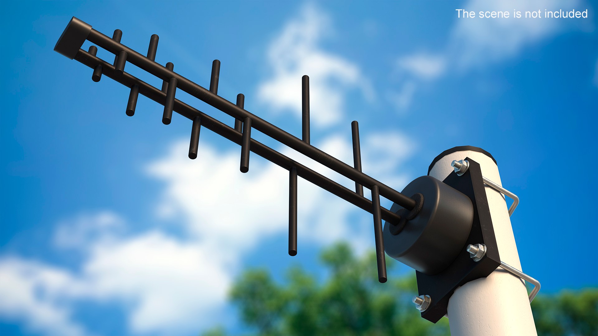 3D Outdoor Yagi Antenna 4G Black - TurboSquid 2170450