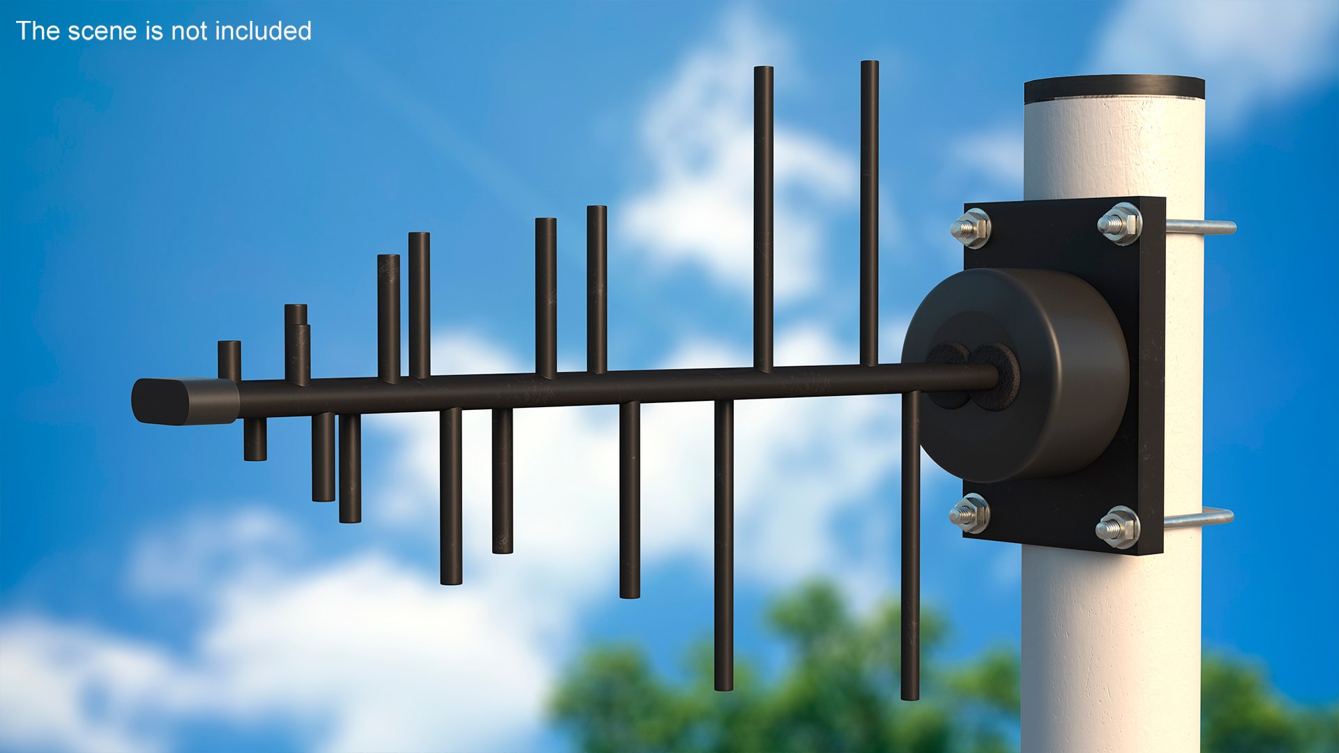 3D Outdoor Yagi Antenna 4G Black - TurboSquid 2170450