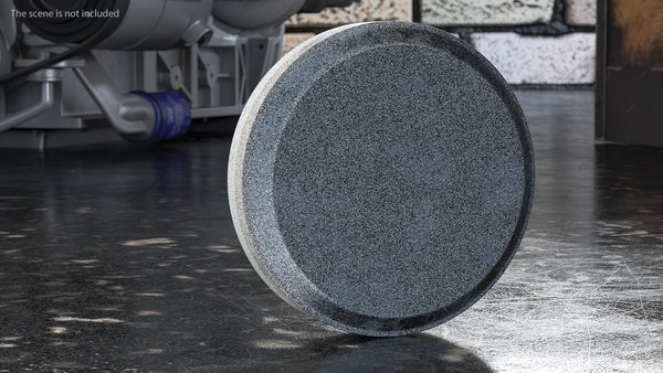 3D Whetstone Round Grey model - TurboSquid 1847727