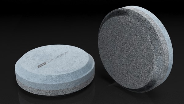 3D Whetstone Round Grey model - TurboSquid 1847727