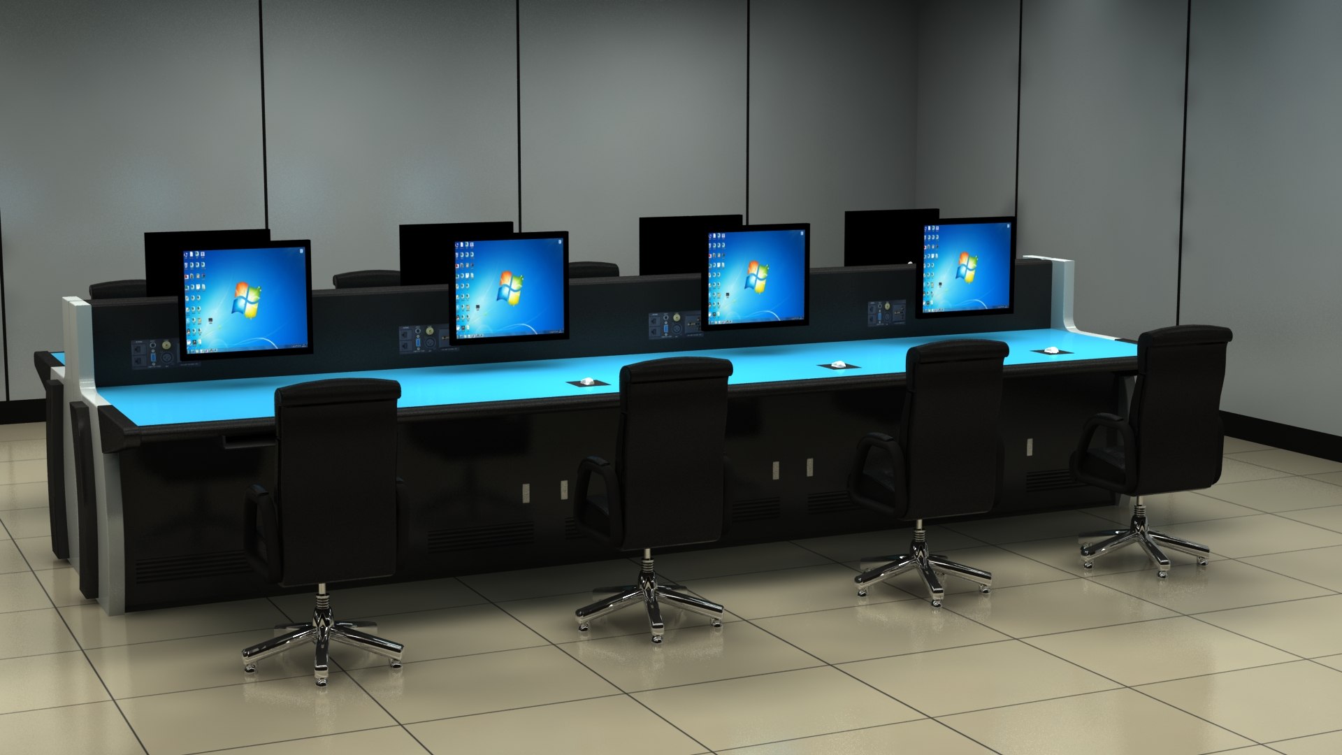 Control Desk 3D Model - TurboSquid 1913147